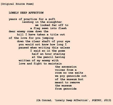 Anonymous Grocer 7/30: [Genocide from museum] | cameron finch